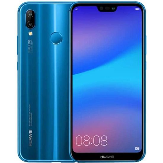 Smartphone HUAWEI P20 Lite Bleu 64Go - Android - Double caméra ...