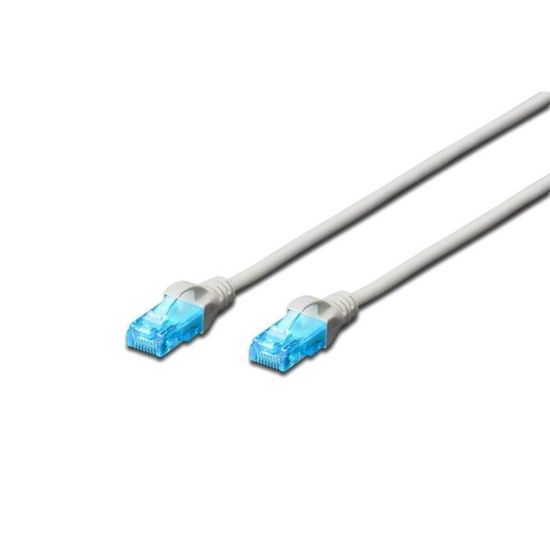 Câble LAN Cat 5e - 5m - Câble réseau CCA avec RJ45 - U-UTP Non blindé - Compatible Cat-6 & Cat-5 ...