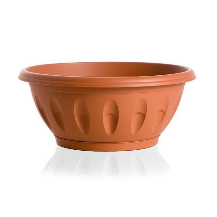 Pot de fleurs - ALBA - D 50 cm - Terracotta - Cdiscount Jardin