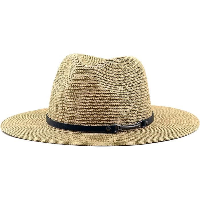 Chapeau De Paille Voyage En Plein Air Bord De Mer Protection Solaire ...