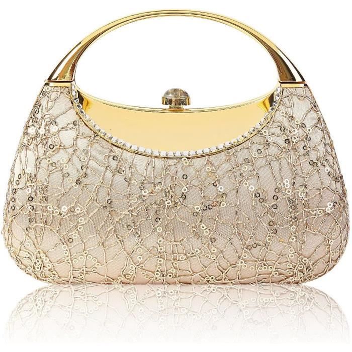 Petit Sac À Main Pour Femme Avec Strass Et Anse Rigide[u3400 ...