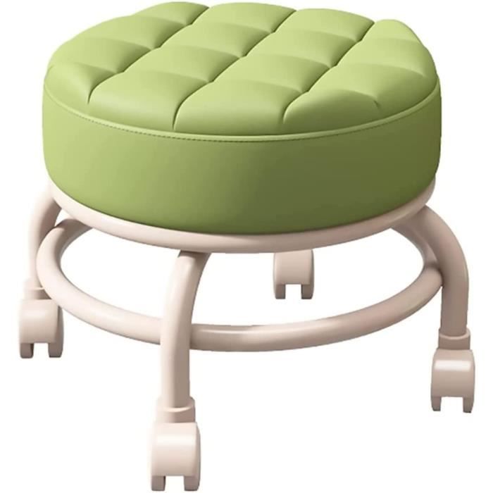 Tabouret Bas Roulant avec roulettes - WEYE - Repose-Pieds - Multicolore ...