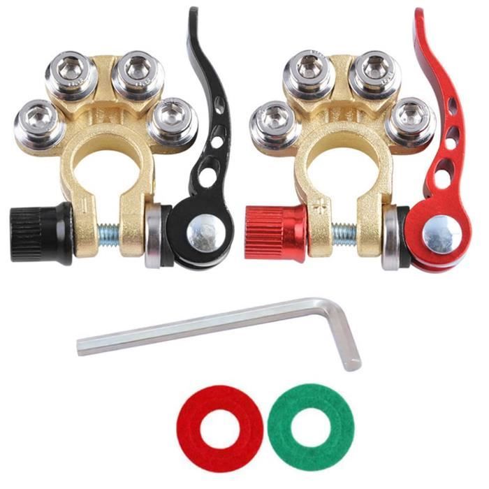 Cosse Batterie 12V,2 Pièces Connecteurs Borne De Batterie 4 Voies,Batterie Terminal,Cosses ...