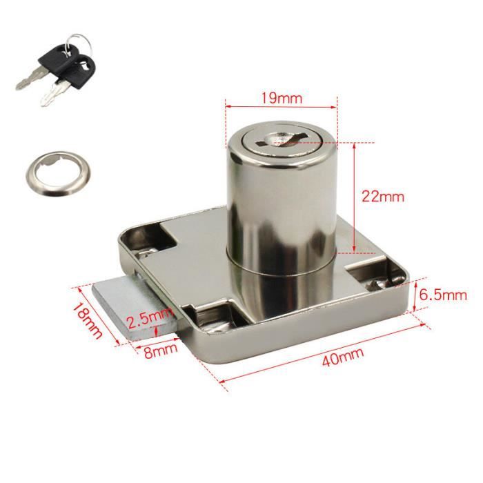 Serrure - barillet,Verrou de sécurité de 22-32mm pour armoire, armoire ...