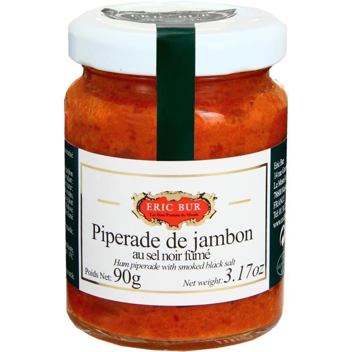 ERIC BUR Piperade de Jambon au Sel Fumé - 90 g - Cdiscount Au quotidien