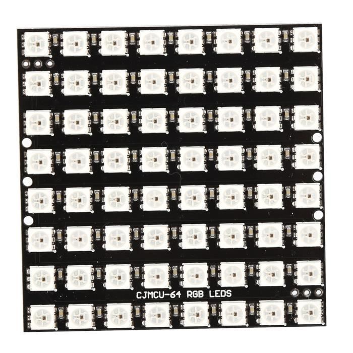 Carte de développement LED - CIKONIELF - 8x8 - RVB - Panneau de Pixels ...