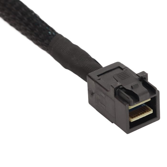 Câble Mini SAS HD - DIOCHE - SFF 8643 vers 4 SATA - 12 Gbps - PVC - 0,5 ...