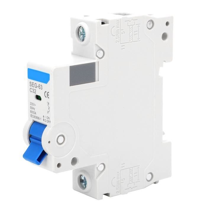 EJ.life disjoncteur miniature Disjoncteur Installation sur rail DIN Fonctionnement de la poignée ...