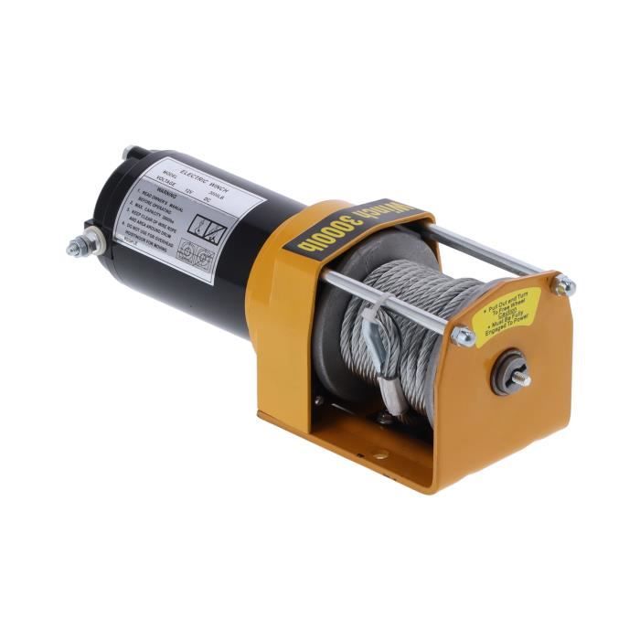 EJ.life treuil étanche Treuil électrique 12V 3000LB avec boîte de ...