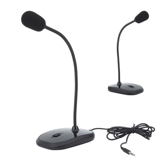 ESTINK Microphone à condensateur à col de cygne de bureau Microphone 3 ...