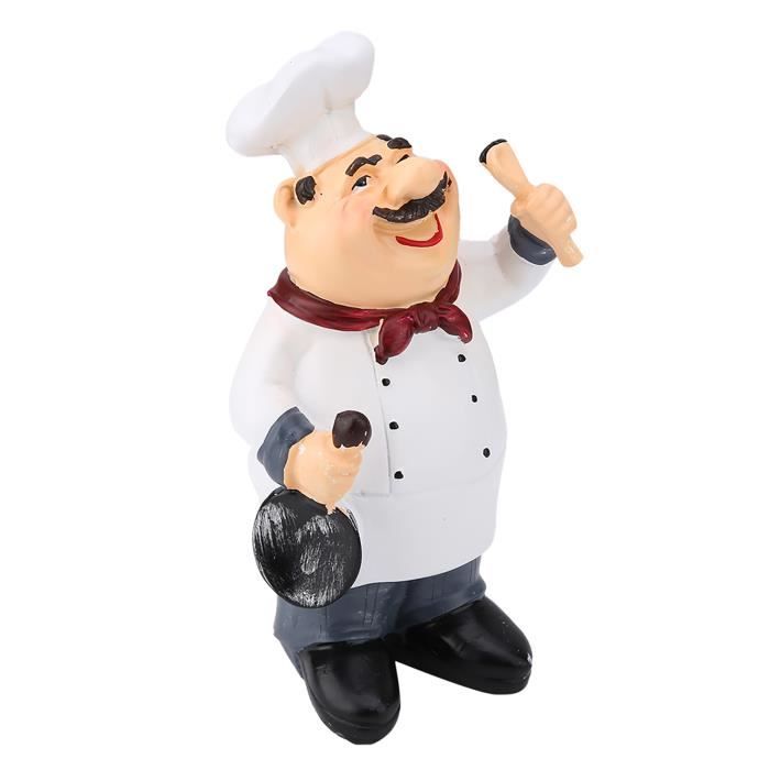 MAD Statue de chef American Vintage Country Happy Chef Résine Figurine ...