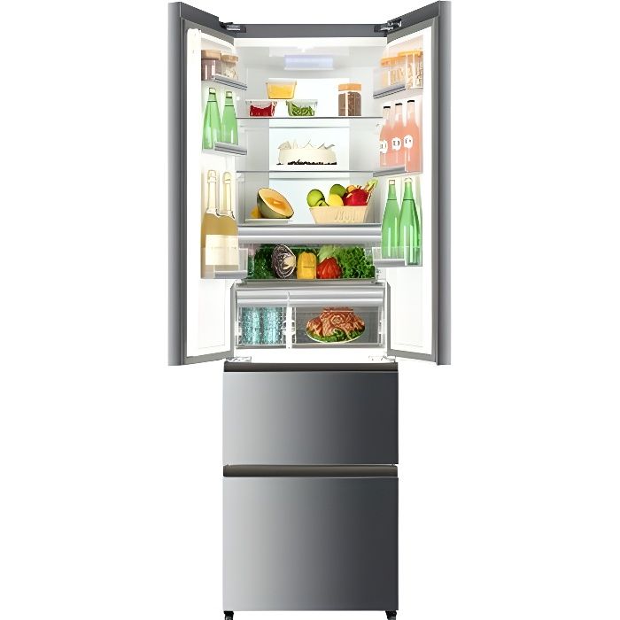 Haier B3FE742CMJ frigo américain - frigos américains (Autonome, Acier ...