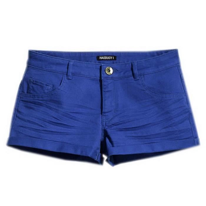 Short Femme Fille Pantalon Court Sport Jogging ... Bleu - Cdiscount ...