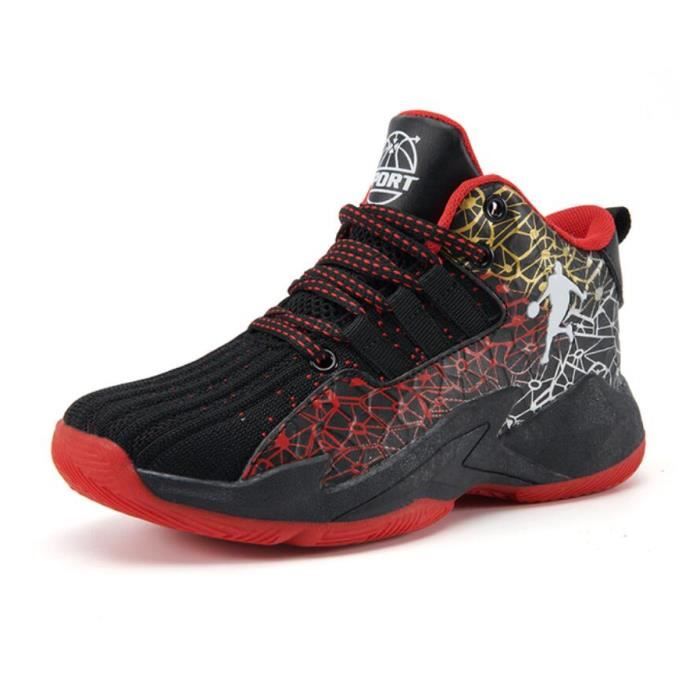 Chaussures de basket-ball - XK0808BK67IM - Homme - Noir Rouge2 ...