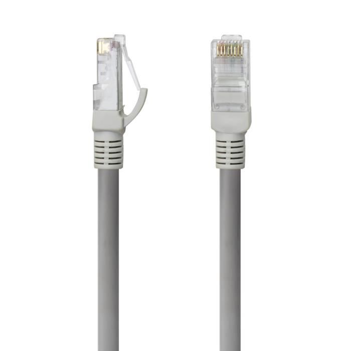 Câble réseau UTP CAT6e - PNI - U6200 - 20 m - 2xRJ45 - 8 fils x 0,4 mm ...