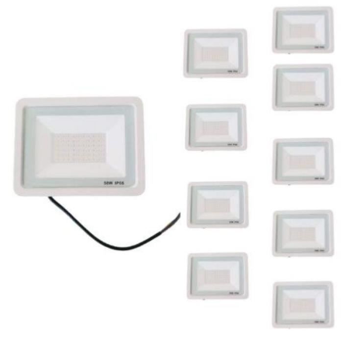Projecteur LED Extérieur 300W IP66 Noir - Blanc Froid 6000K - 8000K
