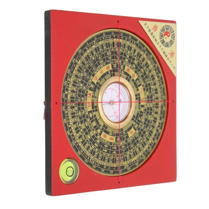 Tbest Pan chinois Feng Shui Luo Chinois Feng Shui Luo Pan Durable Métal ...