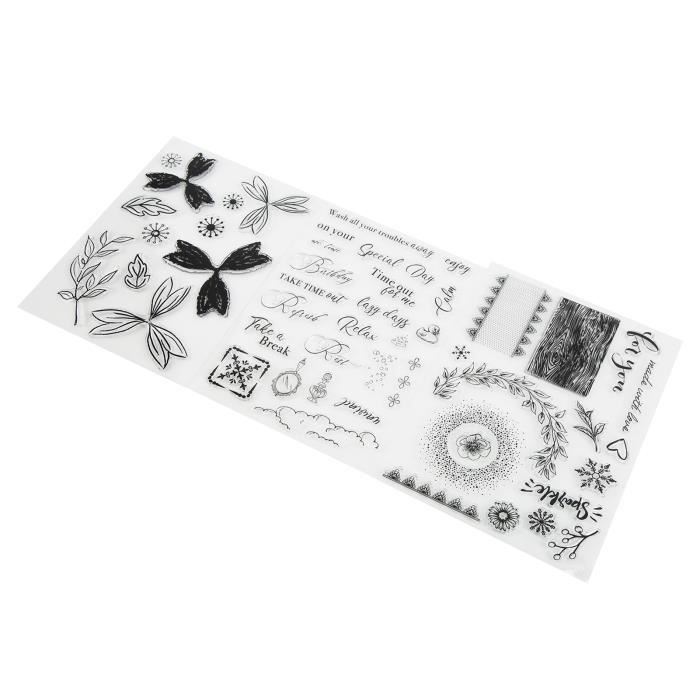 TMISHION tampons d'artisanat Timbres transparents fabrication de cartes ...