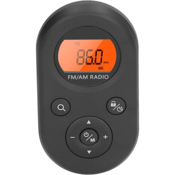 Radio De Poche Am-Fm, Radio Baladeur Portable Avec Rétroéclairage ...