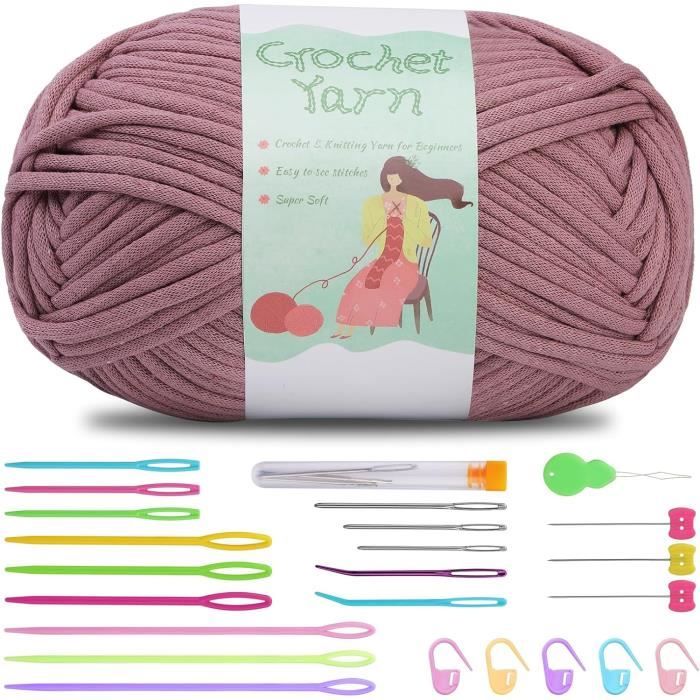 Lot De 25 Fils Pour Crochet Et Tricot Avec Accessoires Pour Crochet ...