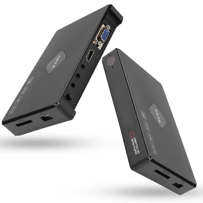 VBESTLIFE lecteur multimédia HDD Lecteur de disque dur SATA Full HD 2,5 ...