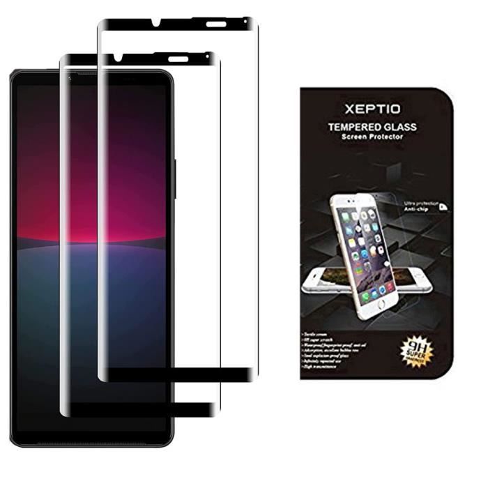 Protection d'écran en Verre trempé Full Cover Noir Sony Xperia 10 IV 5G ...