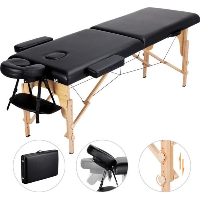 Table De Massage Pliable Yaheetech 2 Zones 213 X 82 Cm Charge