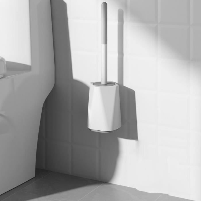 YESCUSTOM Brosse WC Balai Toilette avec Couvercle,Long Manche pour ...