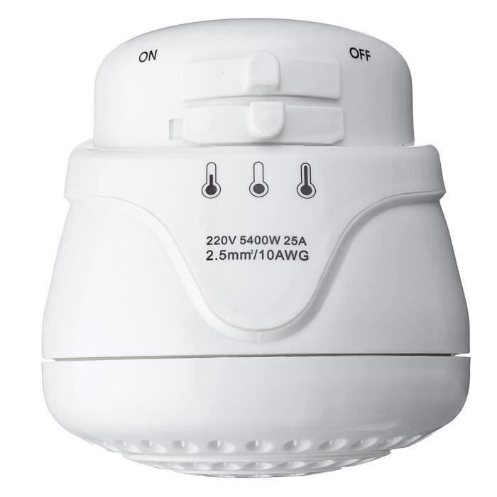 220v pomme de douche électrique chauffe-eau instantané 2300w à 5400w ...
