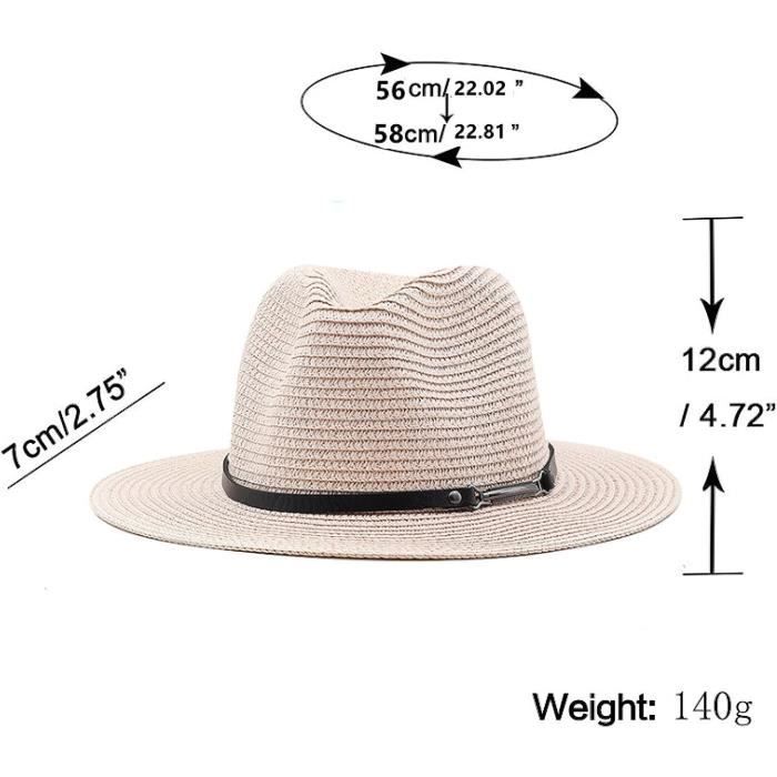 Chapeau De Paille Voyage En Plein Air Bord De Mer Protection Solaire ...