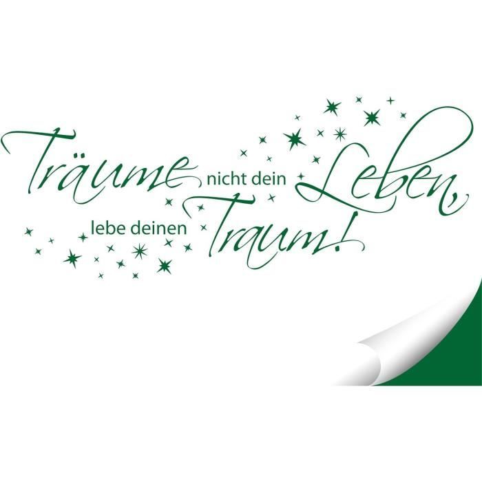 Wandtattoo-Günstig G026 Sticker Mural Citation Träume Nicht Dein Leben ...