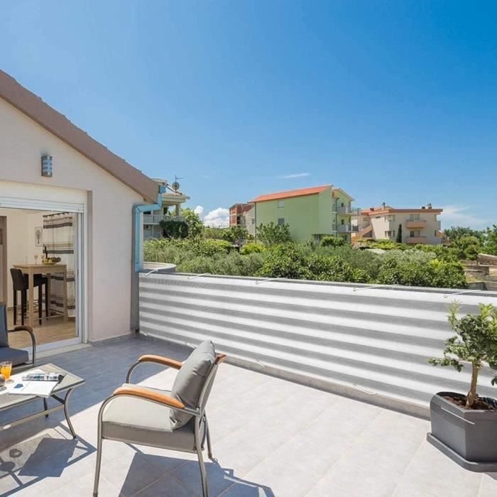 Brise-Vue Pour Balcon Anthracite Pour Jardin Terrasse Balcon Clôture ...