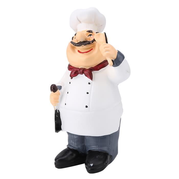 MAD Statue de chef American Vintage Country Happy Chef Résine Figurine ...