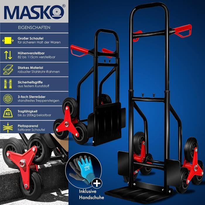 Diable pour escaliers Diable 200kg Diable pour escaliers Diable pour ...