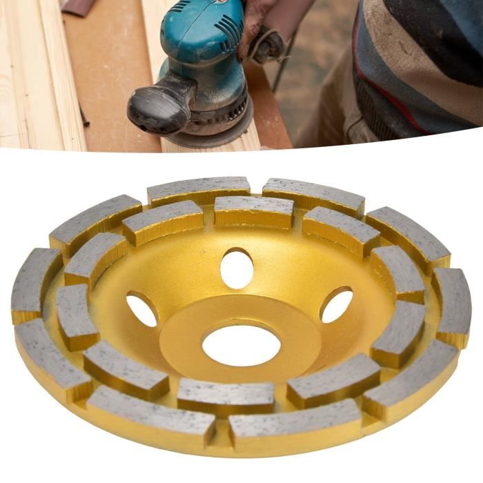 Meule à coupe en diamant - ZJCHAO - 125mm/4,9 pouces - Double rangée ...