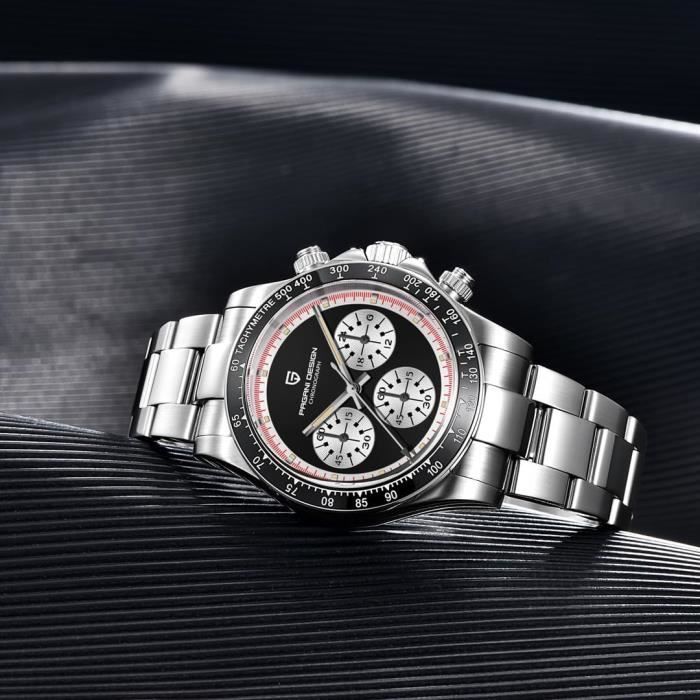 Pagani Design Montre à quartz pour homme Japon Vk36 Mouvement Saphir ...