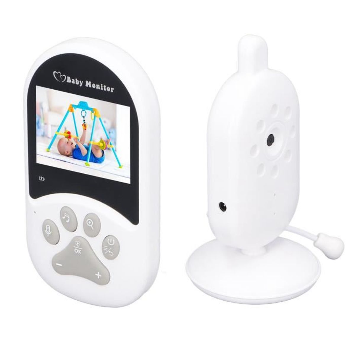 Drfeify Caméra de surveillance pour bébé Moniteur de caméra pour bébé ...