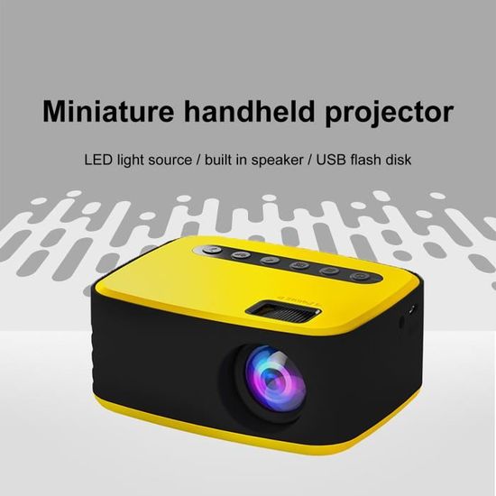 T20 Mini Pocket Home Cinéma portable - Projecteur 3D HD 1080P LED ...