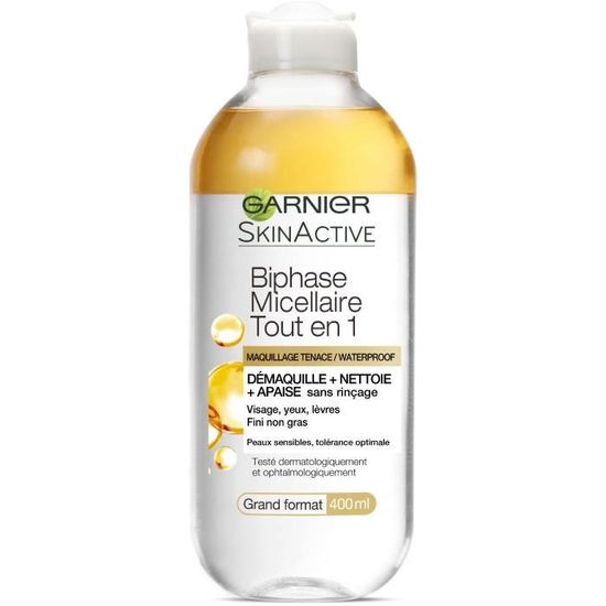 Lotion micellaire Skinactive Biphase GARNIER - 400 ml - Cdiscount Au ...