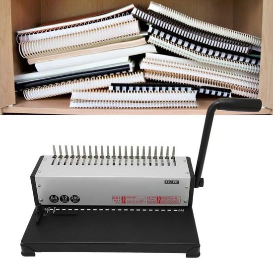 HURRISE reliure à papier manuelle Machine à Relier, Kit de Matériel de ...