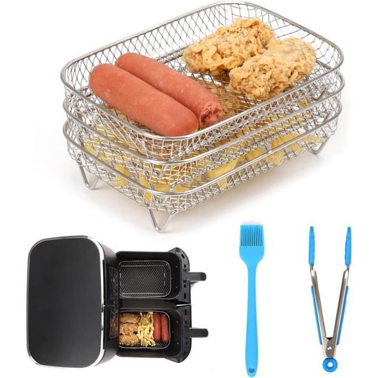 Support De Friteuse À Air Comprimé En Acier Inoxydable 304 Pour Friteuse Ninja Dual Air ...