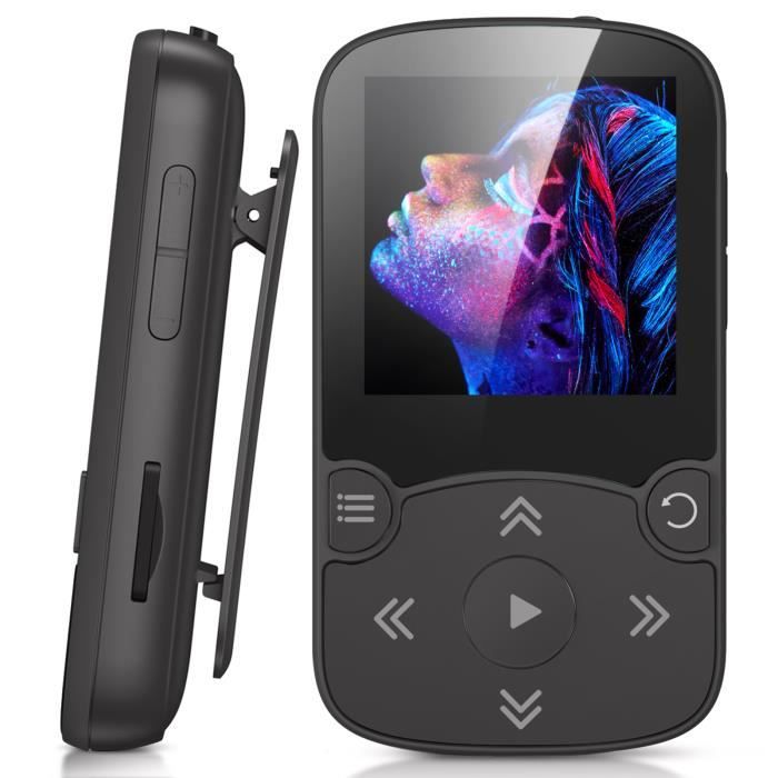 AGPTEK 64Go Lecteur MP3 Bluetooth 5.3 avec Clip, Lecteur Musique Sport ...