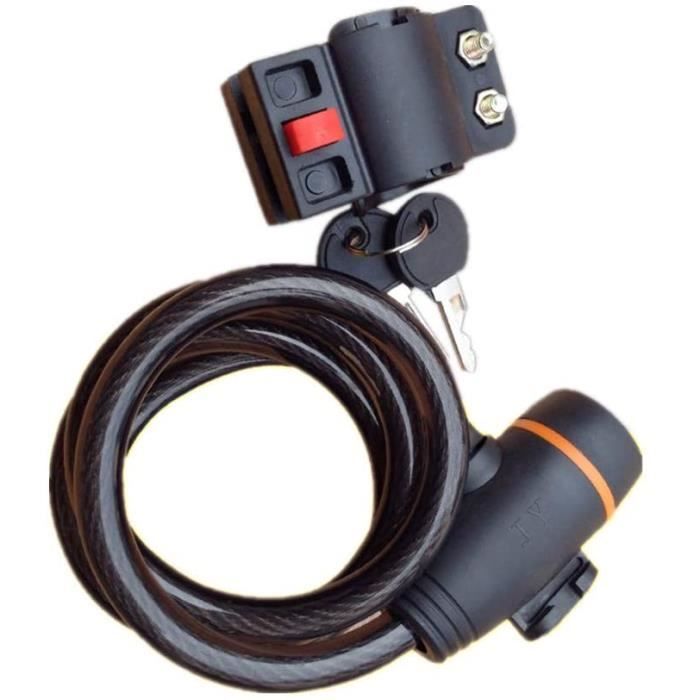 Antivol Cable antivol Casque serrures pour vélos Combinaison Cadenas de ...
