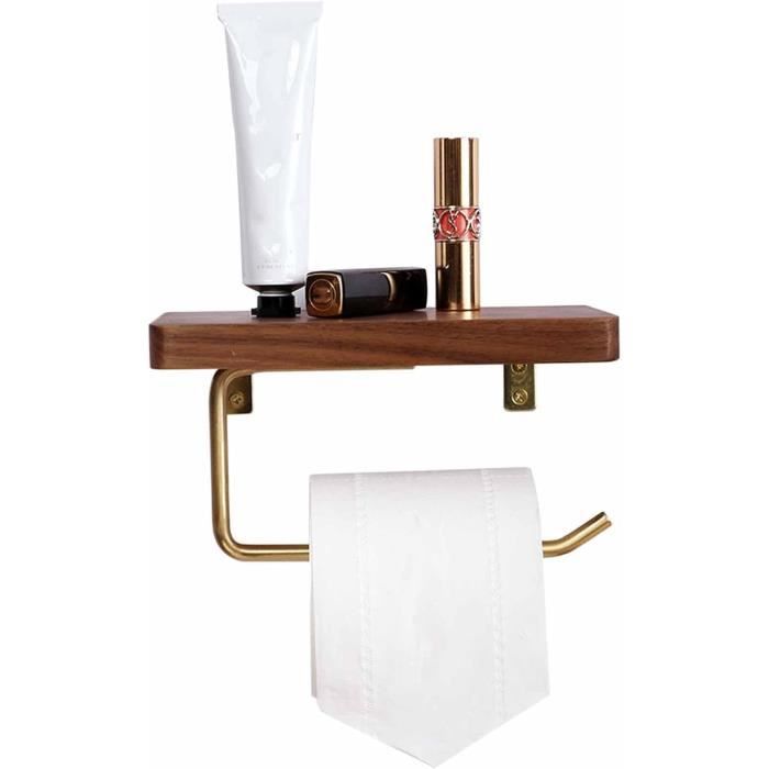 Support Papier Wc Adhesif Porte Papier Wc Bois Derouleur Papier ...