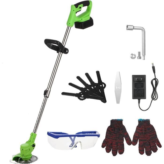 Coupe-Herbe Sans Fil, Désherbeur Électrique Sans Fil 20 V Avec 3 Types De Lame Et Batterie 3,0 ...