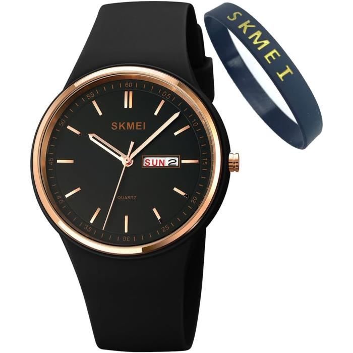 Montres Pour Jeunes Femmes Femmes Sport Bande Silicone Grand Visage ...