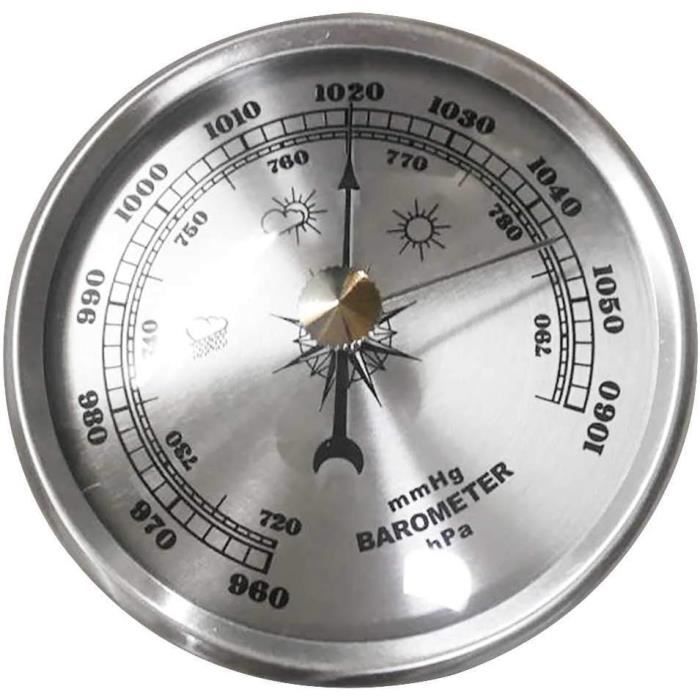 Baromètre - A516 - 70mm - Métal - Multifonction - Indicateur Météo ...
