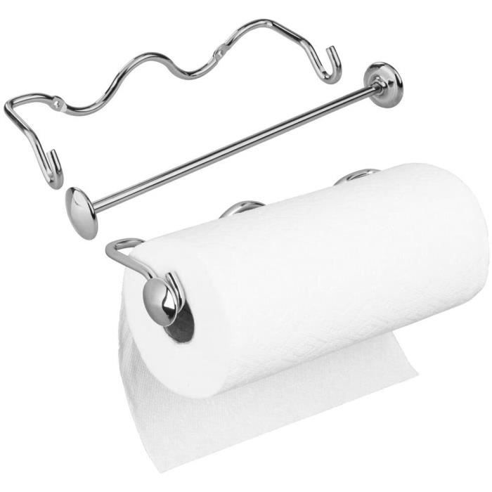 Support pour essuie-tout en acier chromé – porte-papier de cuisine ...