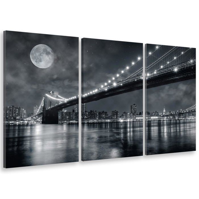 Tableau mural - HXA DECO - Photo de Brooklyn - 90x60 cm - Toile ...