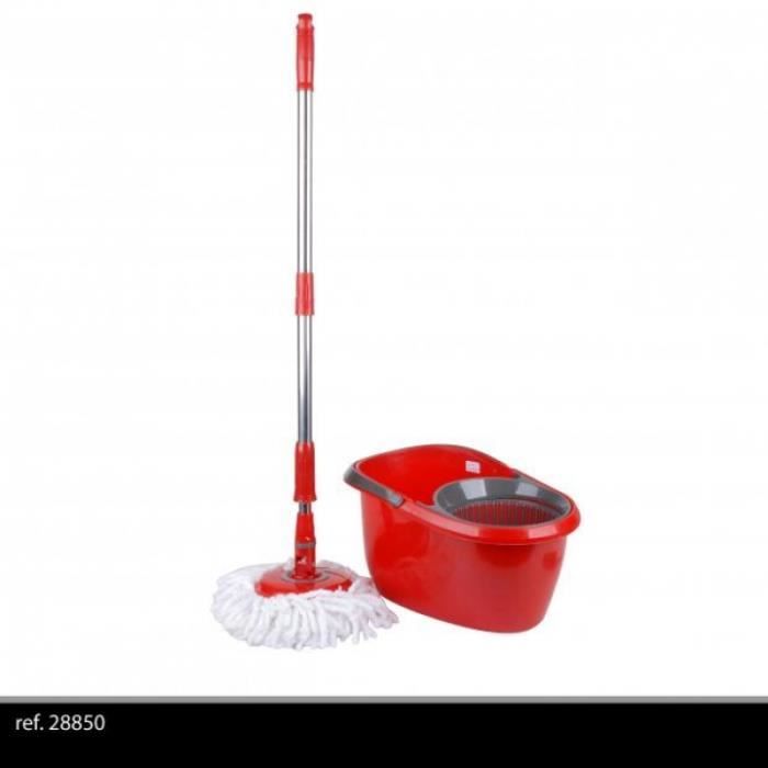 Seau Mop rotation 360°- Balai magique rotatif 360° microfibre avec seau ...